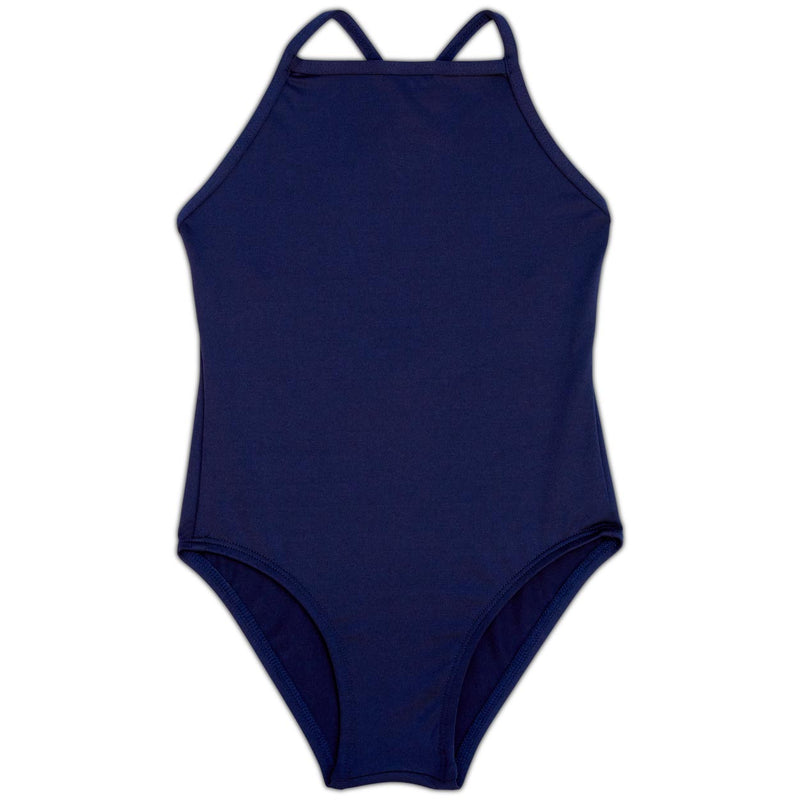 Navy Girls' Swimsuit UPF 50+ – Sun Pop Life